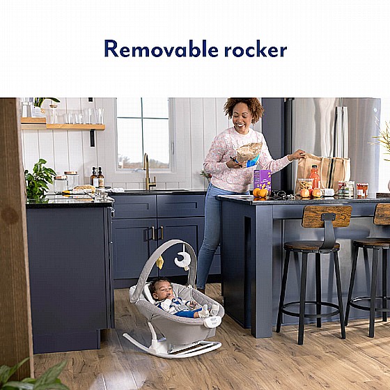 מקס בייבי | נדנדה חשמלית 2 ב 1 גרקו Silent 2-in-1 Smart Swing GRACO ...